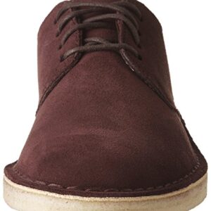 Clarks - Mens Desert London Low Boot, Size: 7.5 D(M) US, Color: Burg Suede