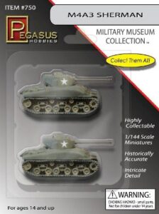 pegasus spiele 950750 1/144 m4a3 sherman model kit