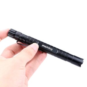 Enjoydeal 5PCS LED Pen Light Flashlight Ultra Slim 1000LM Penlight Waterproof Pocket Flashlight for Indoor Outdoor Inspection Work Repair and Emergency 5.5inch