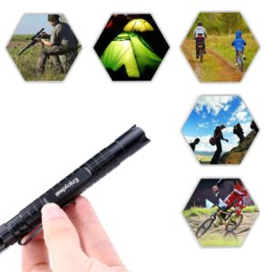 Enjoydeal 5PCS LED Pen Light Flashlight Ultra Slim 1000LM Penlight Waterproof Pocket Flashlight for Indoor Outdoor Inspection Work Repair and Emergency 5.5inch