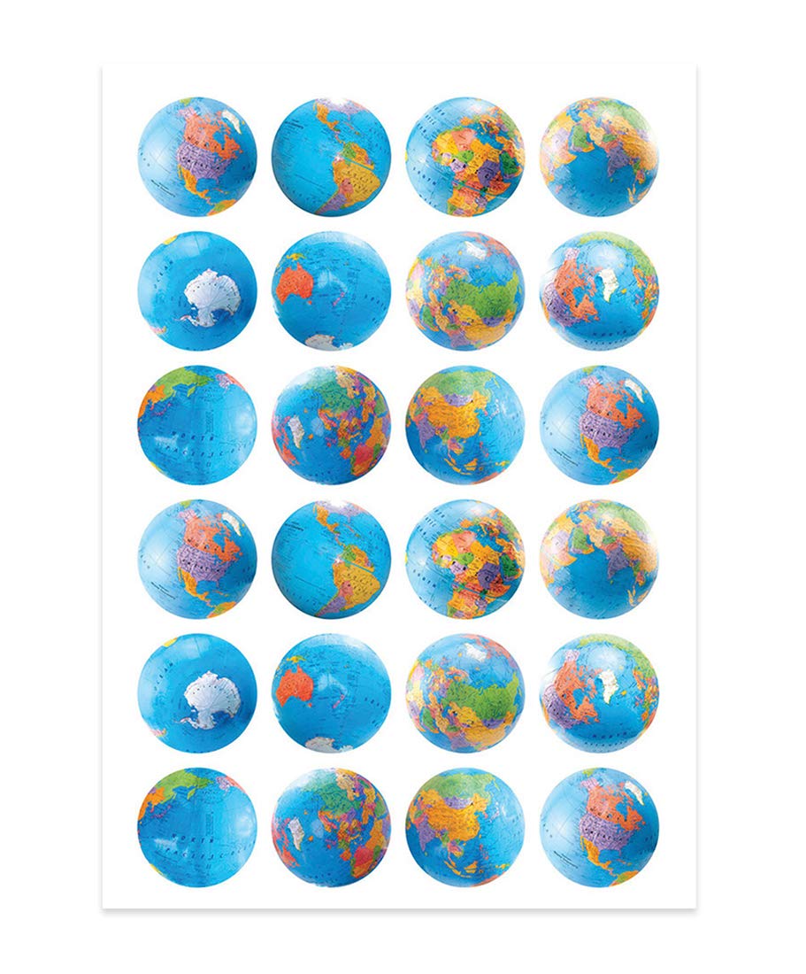 Hygloss Globes Stickers