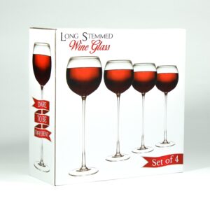 Set of 4 Long Stemmed Wine Glass's