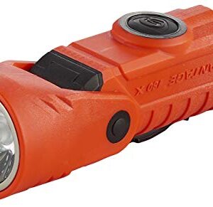 Streamlight 88901 Vantage 180 X Helmet Mounted and Right Angle Firefighter Flashlight with Helmet Bracket, Orange