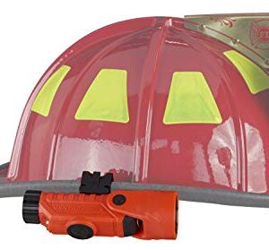 Streamlight 88901 Vantage 180 X Helmet Mounted and Right Angle Firefighter Flashlight with Helmet Bracket, Orange