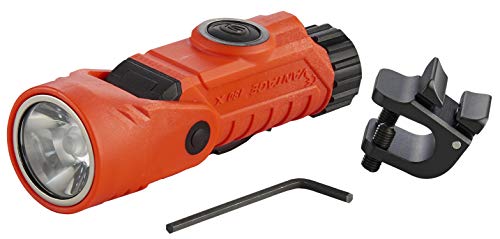 Streamlight 88901 Vantage 180 X Helmet Mounted and Right Angle Firefighter Flashlight with Helmet Bracket, Orange