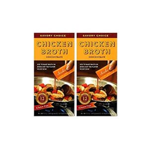 savory choice chicken broth concentrate, 5.1 ounce (pack of 2)