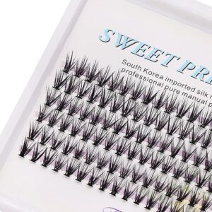 Bodermincer 20 Root Thickness 0.07mm C Curl 3D Individual Eyelashes Extension Soft Black Fake False Eye Lashes Tools (10mm)