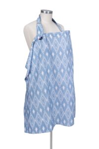 bebe au lait premium cotton nursing cover, lightweight and breathable cotton, open neckline, one size fits all - belize