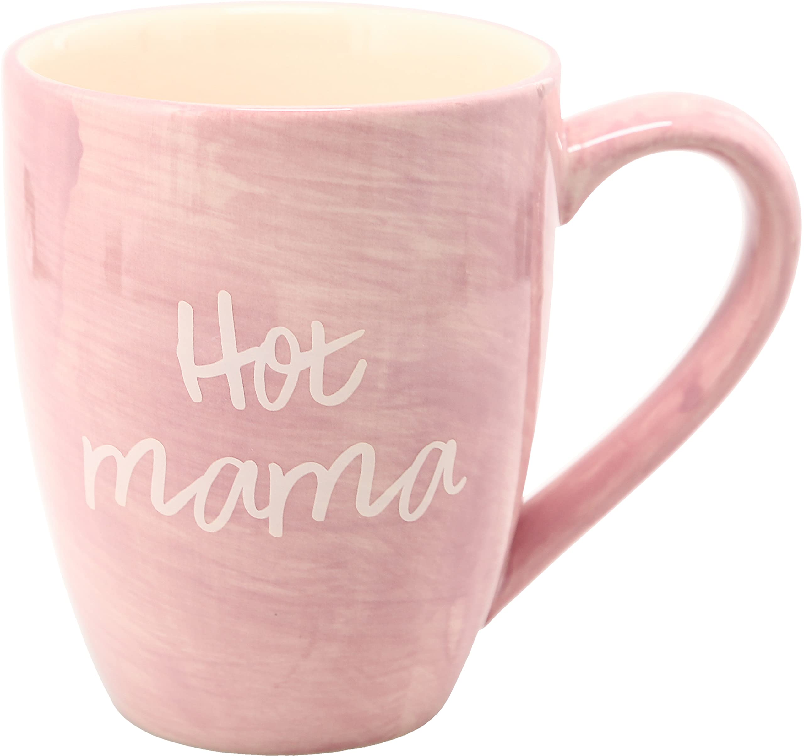 Mom Life Hot Mama Pink Large 20 oz Ceramic Coffee Mug Tea Cup, Pink