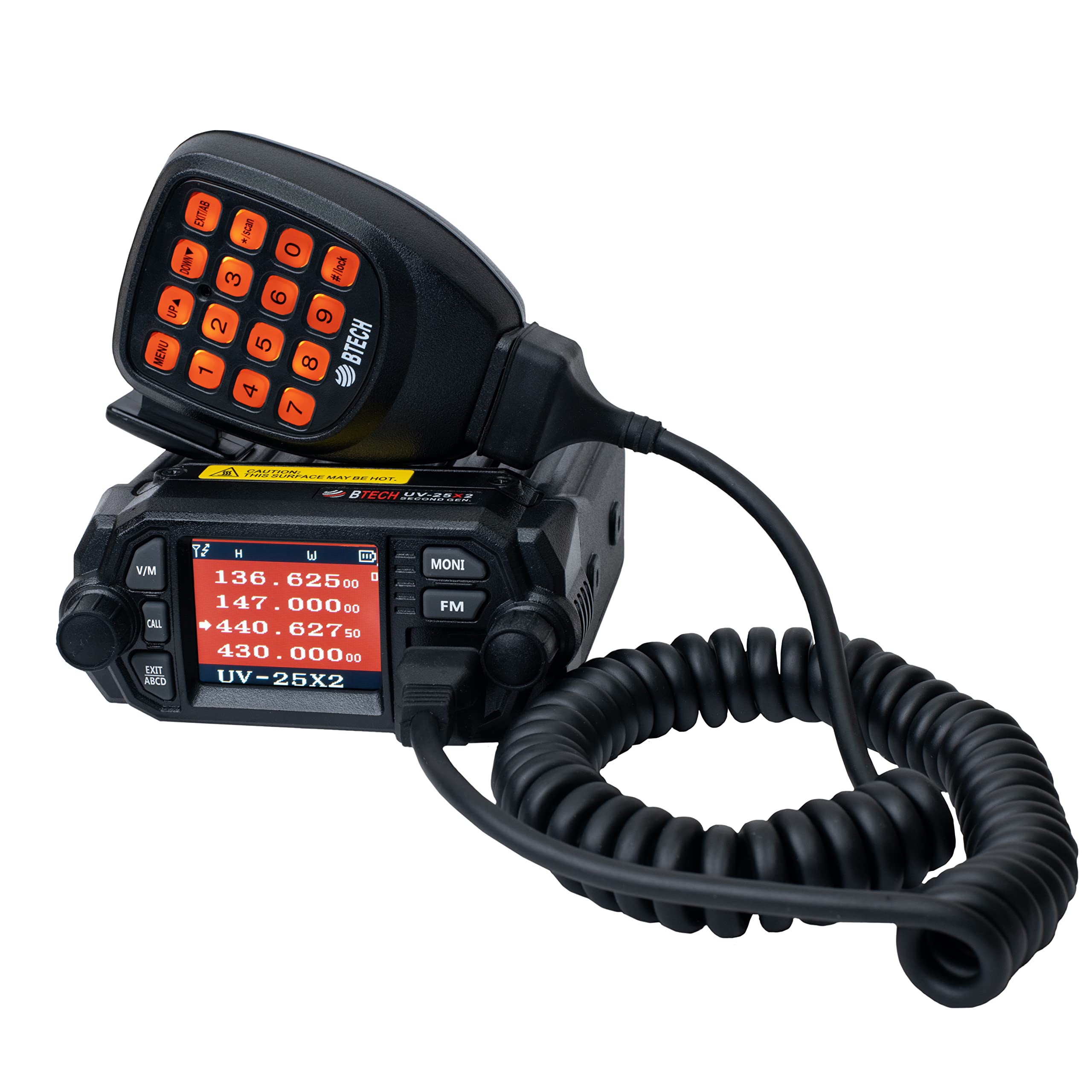 BTECH UV-25X2 (Second Gen.) Mini Mobile 25 Watt Dual Band Base, Mobile Radio: VHF, UHF Amateur (Ham)