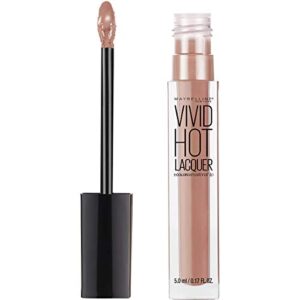 maybelline new york color sensational vivid hot lacquer lip gloss, tease, 0.17 fl. oz.