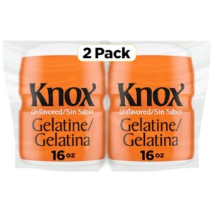 knox unflavored gelatin duel pack (2 ct pack, 16 oz canisters)