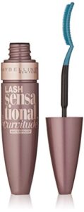 maybelline new york lash sensational curvitude waterproof mascara, very black, 0.32 fluid ounce