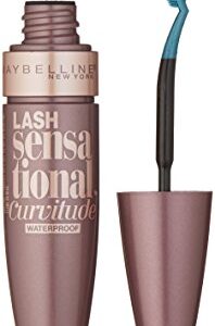 Maybelline New York Lash Sensational Curvitude Waterproof Mascara, Very Black, 0.32 Fluid Ounce