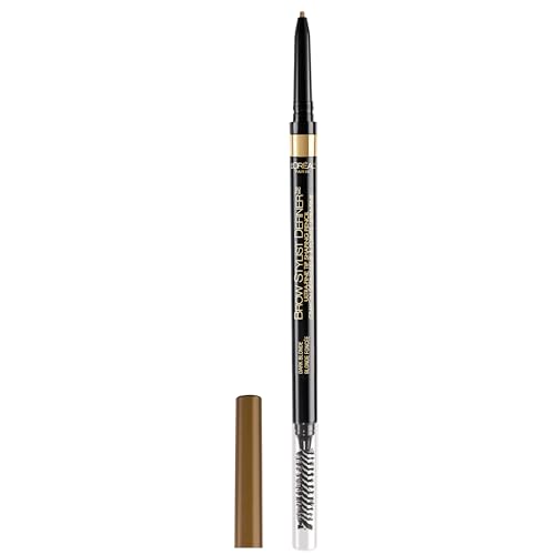 L'Oreal Paris Makeup Brow Stylist Definer Waterproof Eyebrow Pencil, Ultra-Fine Mechanical Pencil, Draws Tiny Brow Hairs and Fills in Sparse Areas and Gaps, Dark Blonde, 0.003 Ounce (Pack of 1)