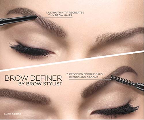 L'Oreal Paris Makeup Brow Stylist Definer Waterproof Eyebrow Pencil, Ultra-Fine Mechanical Pencil, Draws Tiny Brow Hairs and Fills in Sparse Areas and Gaps, Dark Blonde, 0.003 Ounce (Pack of 1)