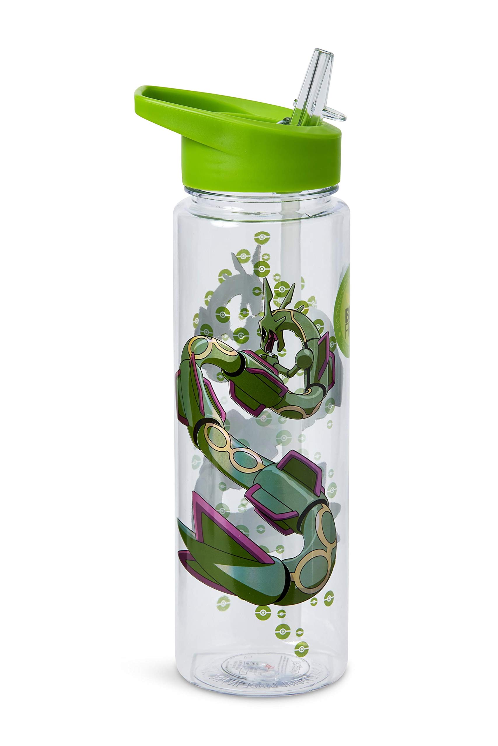 Pokemon Rayquaza 16oz Water Bottle - BPA-Free Reusable Drinking Bottles