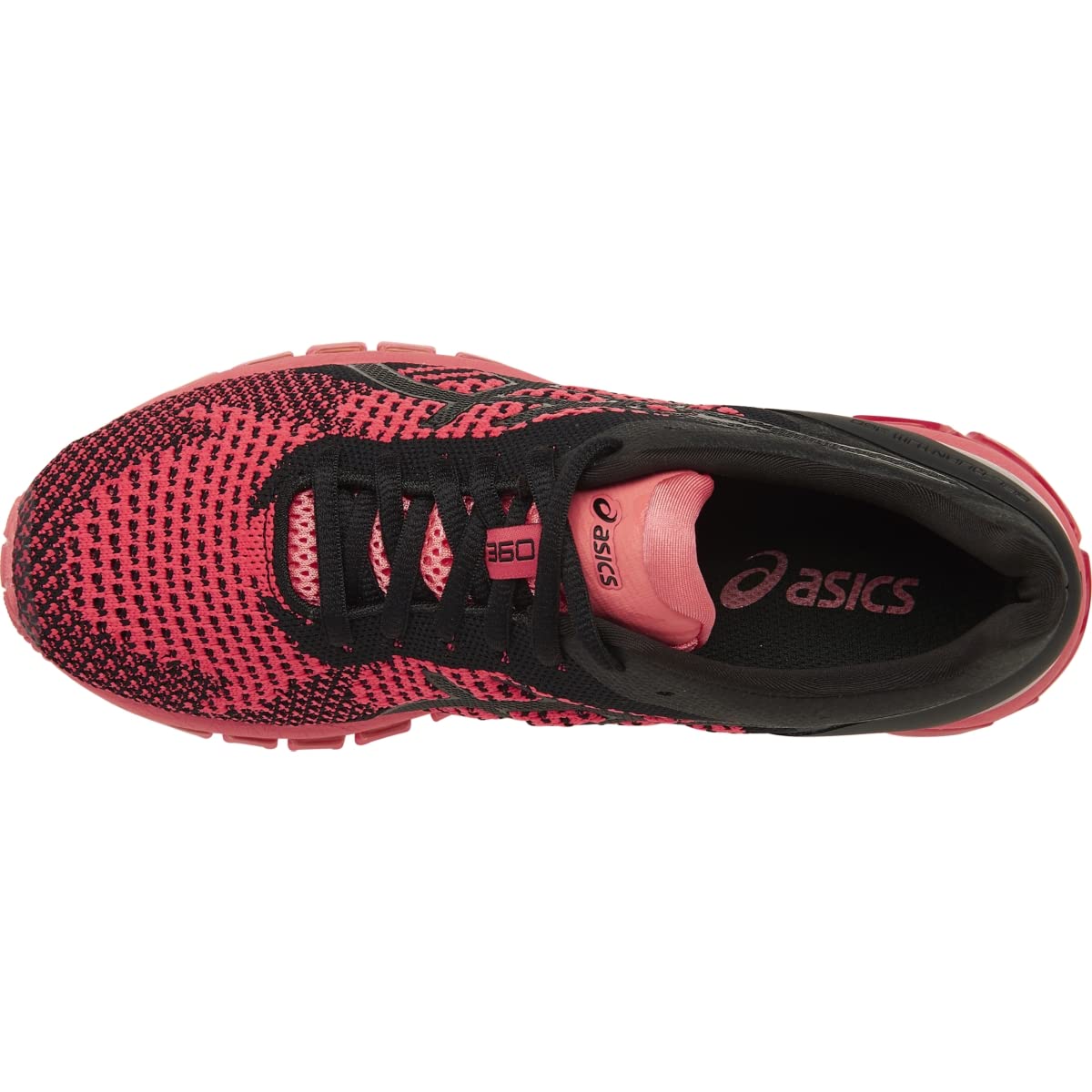 ASICS Women's Gel-Quantum 360 Knit Running Shoes, 8, Peach/Black/Onyx