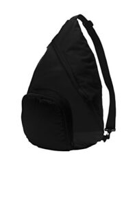 port authority active sling pack bg206 black/black one size