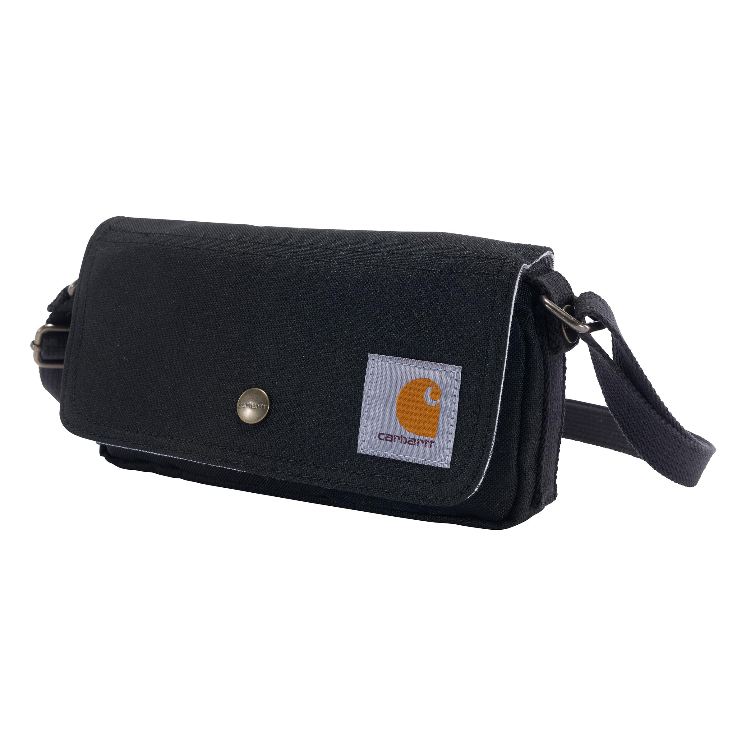 Carhartt Crossbody Horizontal Bag, Carries as a Crossbody or Waist Pack with Removable Strap, Black