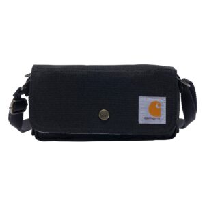 Carhartt Crossbody Horizontal Bag, Carries as a Crossbody or Waist Pack with Removable Strap, Black