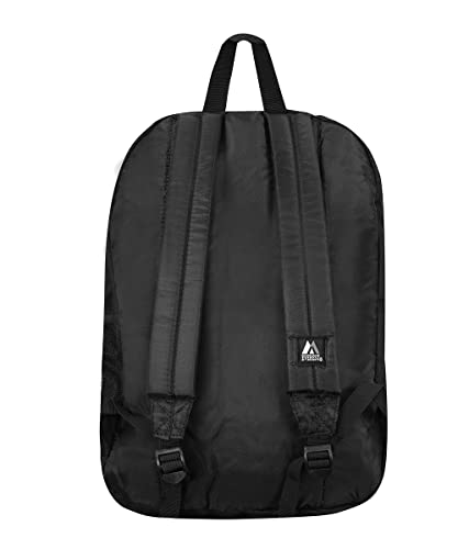 Everest Multi-Compartment Daypack with Laptop Pocket, Black, One Size