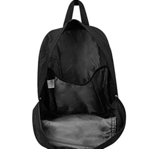 Everest Multi-Compartment Daypack with Laptop Pocket, Black, One Size