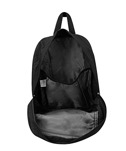 Everest Multi-Compartment Daypack with Laptop Pocket, Black, One Size