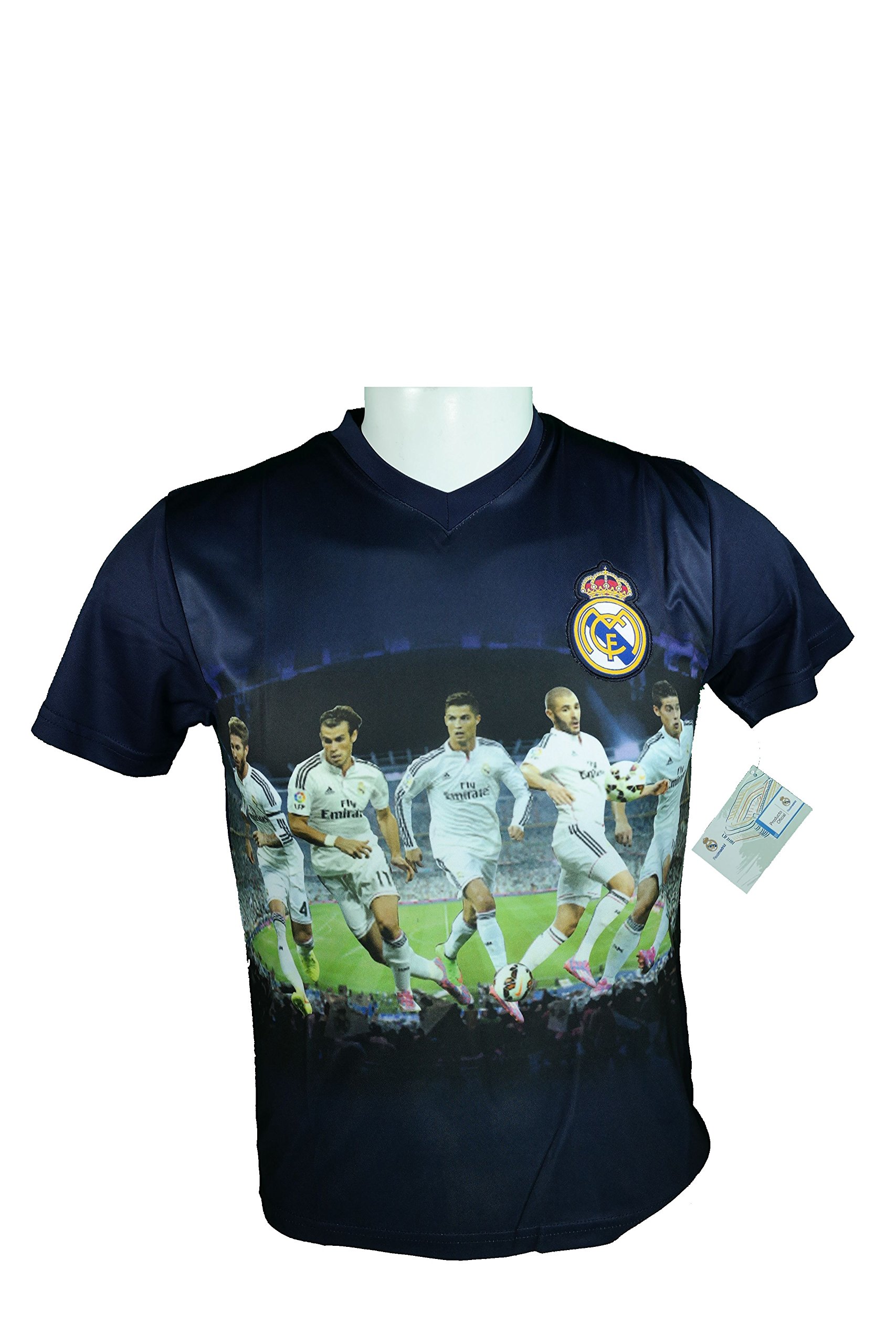 Real Madrid Soccer Official Youth Soccer Training Performance Poly Jersey -Y004 YL