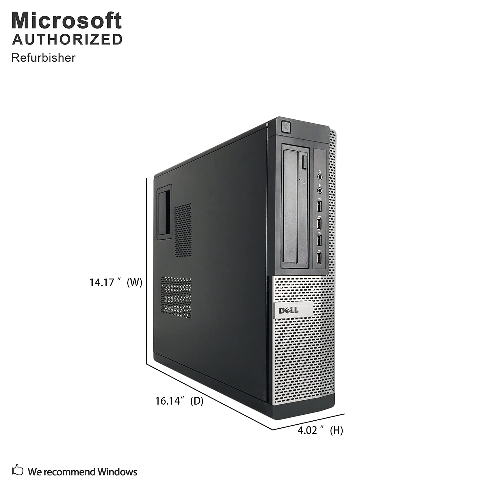 DELL Optiplex 790 DT High Performance Premium Business Desktop Computer (Intel Quad-Core i5-2400 up to 3.4GHz, 8GB DDR3 RAM, 2TB HDD, DVDROM, WiFi, Windows 10 Pro) (Renewed)']