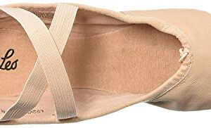 Leo Women's Ensemble Split Sole Dance Shoe, Ballet Pink, 11 C US