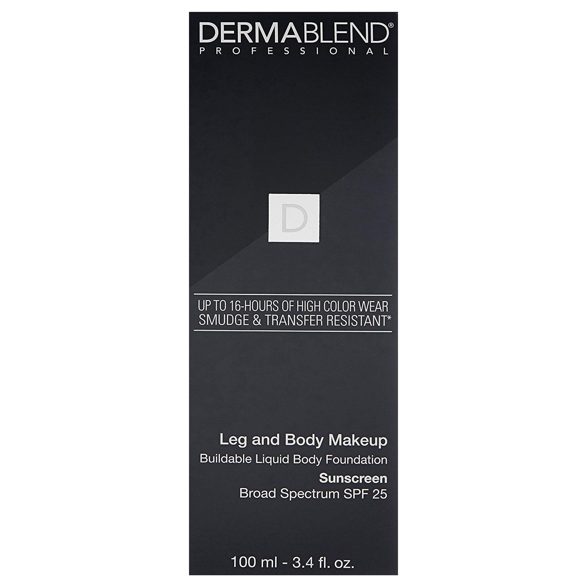 Dermablend Leg and Body Makeup Foundation with SPF 25, 20N Light Natural, 3.4 Fl. Oz.