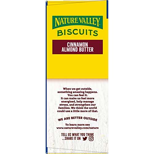 Nature Valley Biscuit Sandwiches, Cinnamon Almond Butter, 10 ct, 13.5 OZ (Pack of 6)