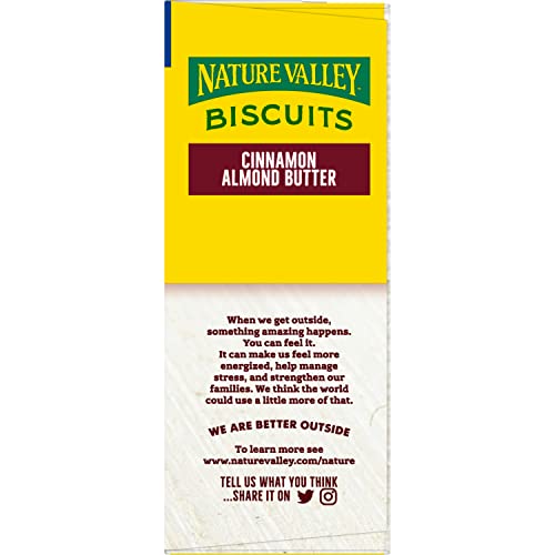 Nature Valley Biscuit Sandwiches, Cinnamon Almond Butter, 10 ct, 13.5 OZ (Pack of 6)