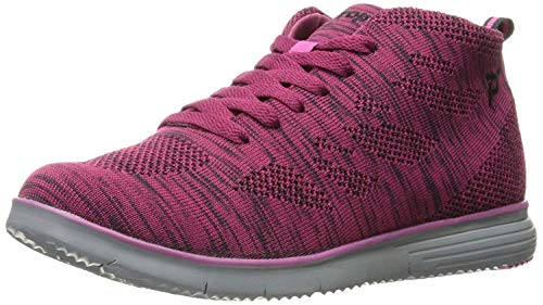 Propét Women's TravelFit Hi Walking Shoe, Berry, 6 2E US