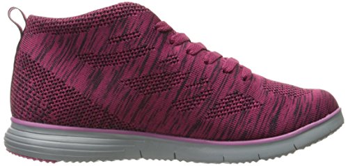 Propét Women's TravelFit Hi Walking Shoe, Berry, 6 2E US