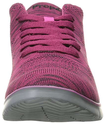 Propét Women's TravelFit Hi Walking Shoe, Berry, 6 2E US