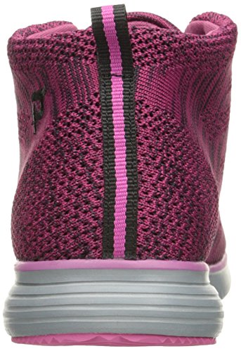 Propét Women's TravelFit Hi Walking Shoe, Berry, 6 2E US