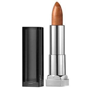 maybelline new york color sensational gold lipstick metallic lipstick, pure gold, 0.15 oz