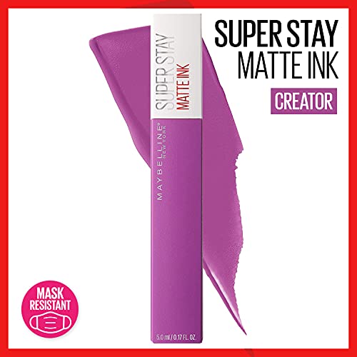 Maybelline New York SuperStay Matte Ink Liquid Lipstick, Creator, 0.17 Ounce