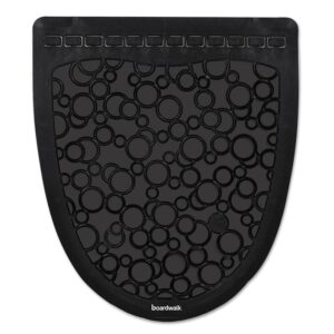 boardwalk bwkumbb 17.5 in. x 20 in. 2.0 rubber urinal mat - black (6/carton)