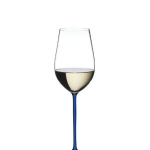 Riedel Fatto A Mano Riesling/Zinfandel Wine Glass, Blue