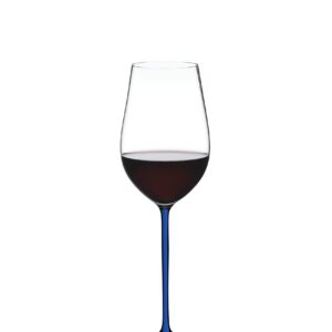 Riedel Fatto A Mano Riesling/Zinfandel Wine Glass, Blue