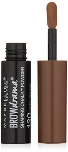 maybelline new york brow drama shaping chalk powder, deep brown, 0.035 fl. oz.