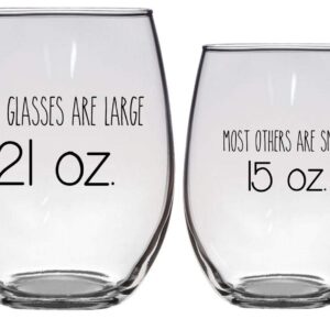 Gay Wedding, Engagement, Anniversary, Gift - Mr. Right, Mr. Always Right - Set of Two (2) Premium 21oz Stemless Wine Glasses