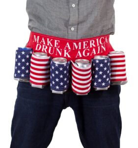 novelty beverage holder beer belt (drunk again)