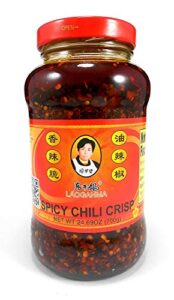 lao gan ma spicy chili crisp hot sauce family/restaurant size 24.69 oz.(700 g.)