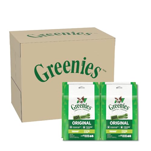 Greenies Original Teenie Natural Dental Care Dog Treats, 72 oz. Pack (260 Treats)