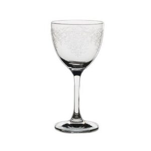 rona steelite vintage lace nick & nora wine/cocktail glass