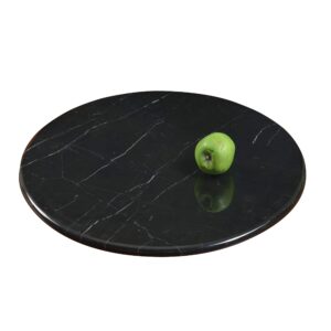 MILAN Bryanna Lazy Susan, 24", Black Marble